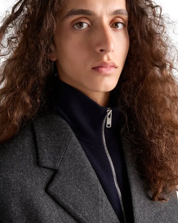 Prada Cashmere Zipper Cardigan