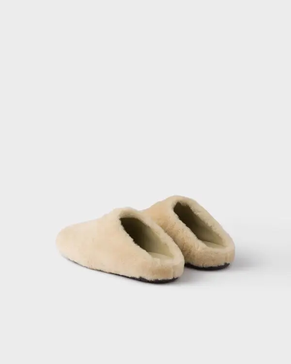 Prada Shearling Mules