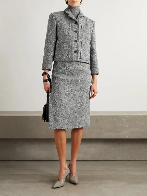 Gucci Cotton-blend Tweed Pencil Skirt