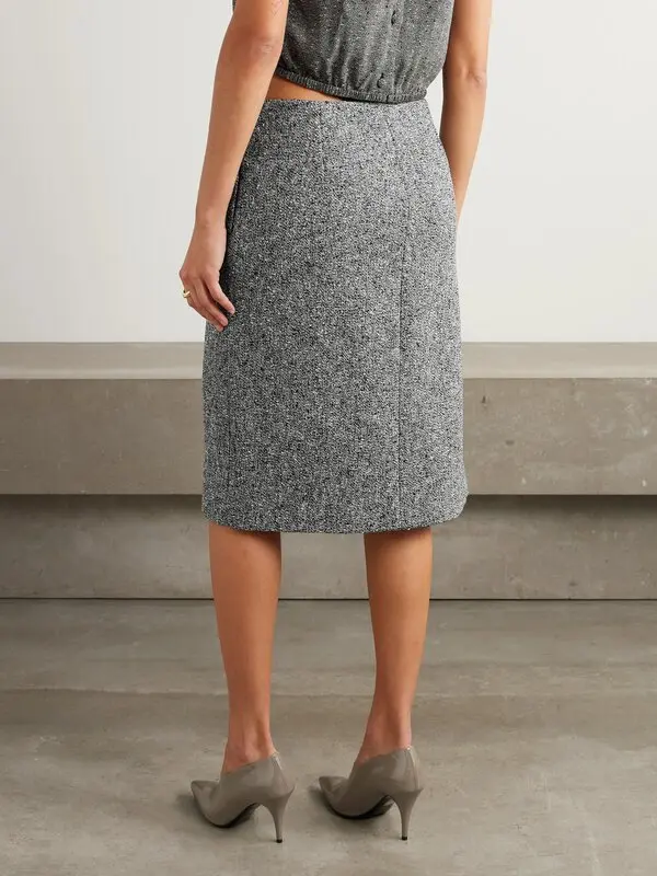 Gucci Cotton-blend Tweed Pencil Skirt