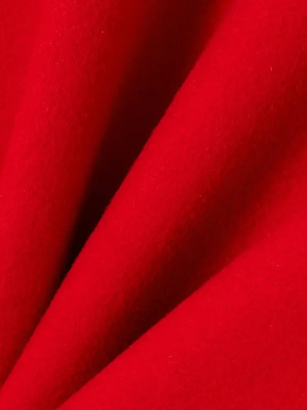 Another Tomorrow Belted Recycled Cashmere Coat - Red