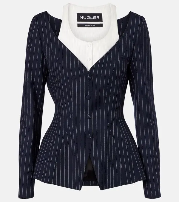 MUGLER Re/edit Les Salades Wool Jacket