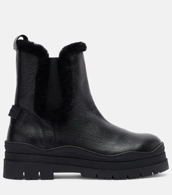 Bogner Arosa Shearling-lined Leather Chelsea Boots