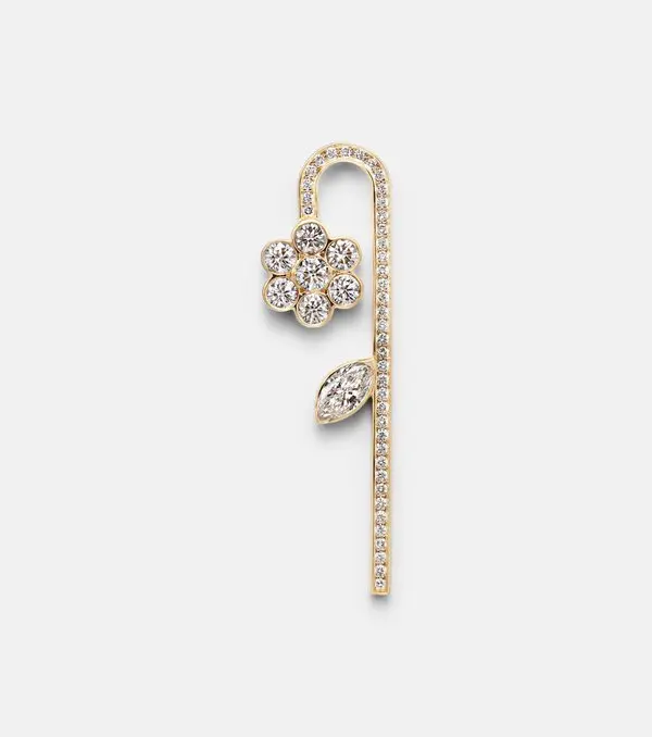 Sophie Bille Brahe Tournesol 18kt Yellow Diamond Earring - Gold