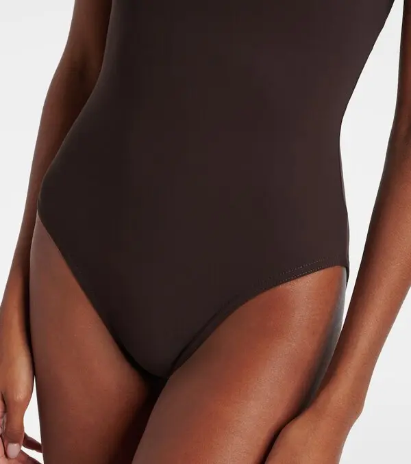 KARLA COLLETTO Ruffled Underwire One-piece Swimsuit - Brown