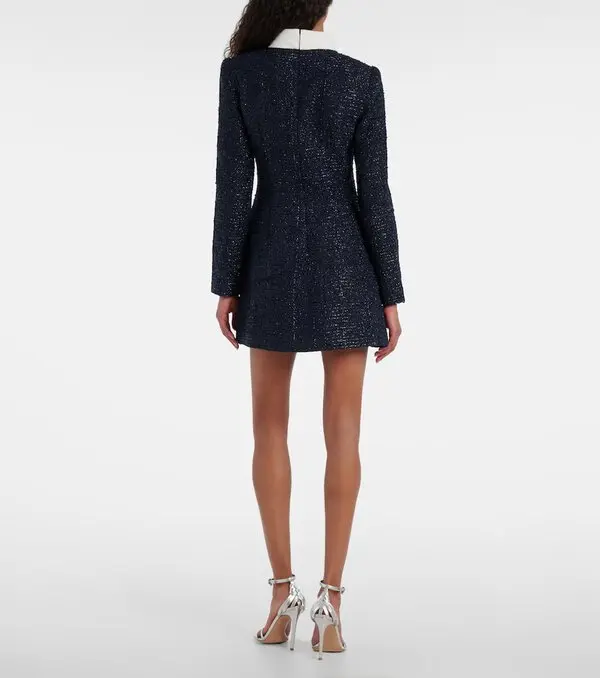 SELF-PORTRAIT Bouclé Minidress