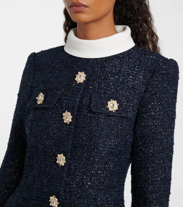 SELF-PORTRAIT Bouclé Minidress