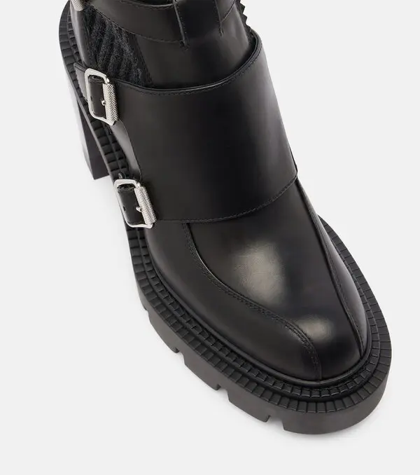 CHRISTIAN LOUBOUTIN Cortinetta College 100 Leather Ankle Boots