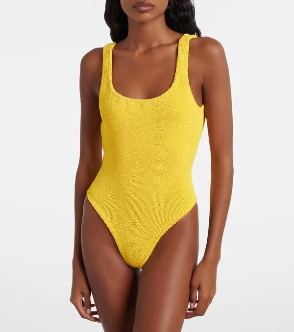 Hunza G Square Neck One-piece Swimsuit