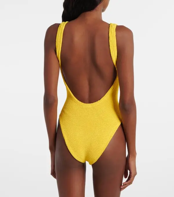 Hunza G Square Neck One-piece Swimsuit