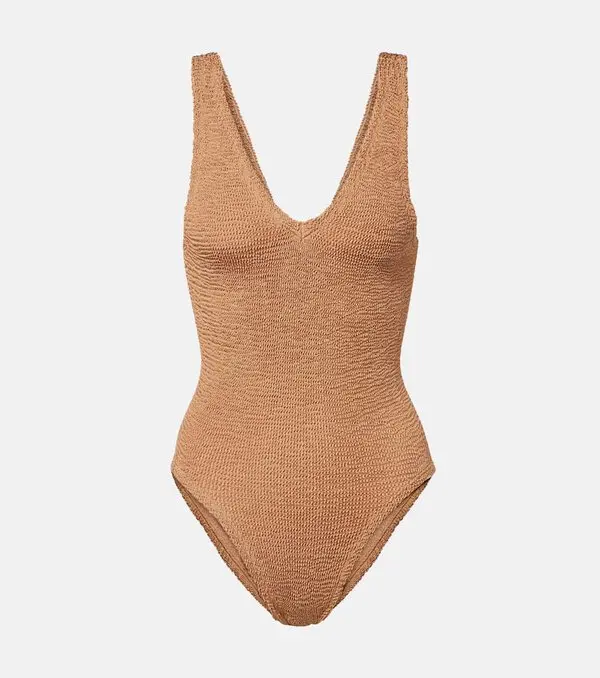 Hunza G Sadie One-piece Swimsuit - Brown