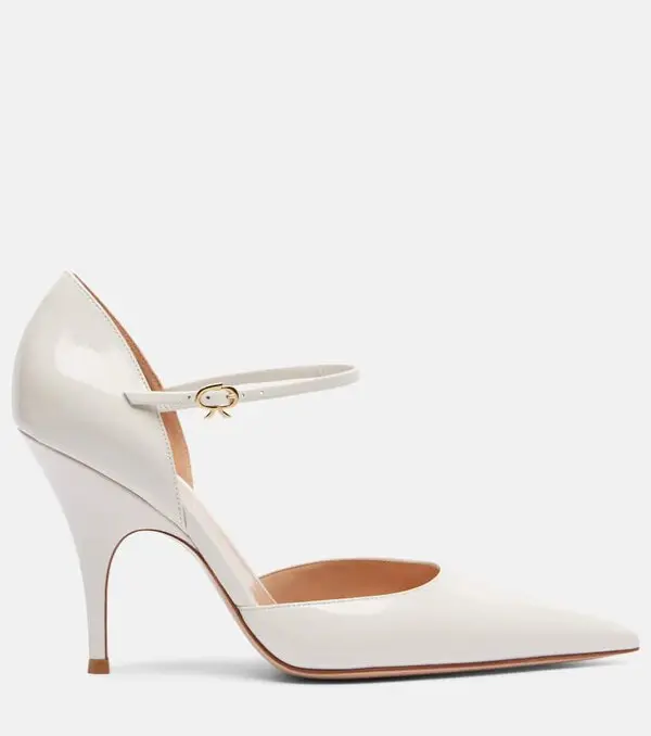 GIANVITO ROSSI Sofia D'orsay Patent Leather Pumps