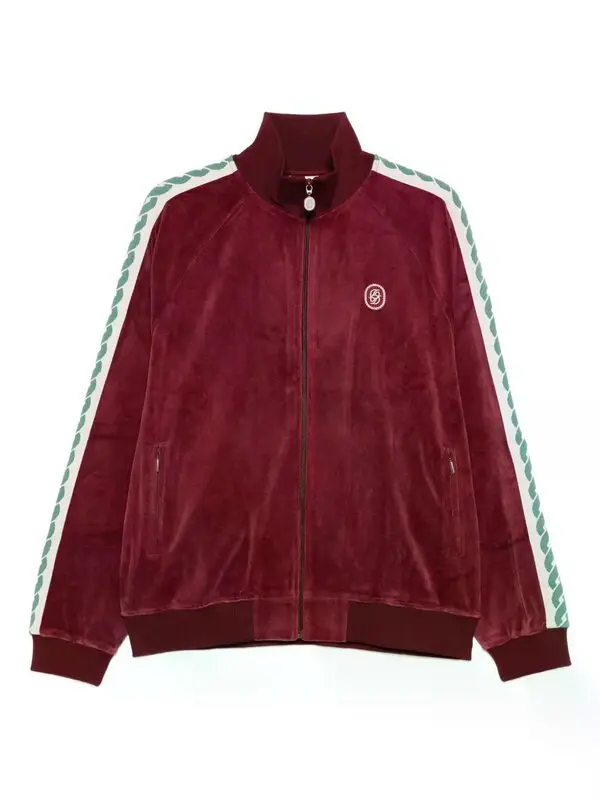 Drole De Monsieur Side-stripe Zip-up Track Jacket - Red