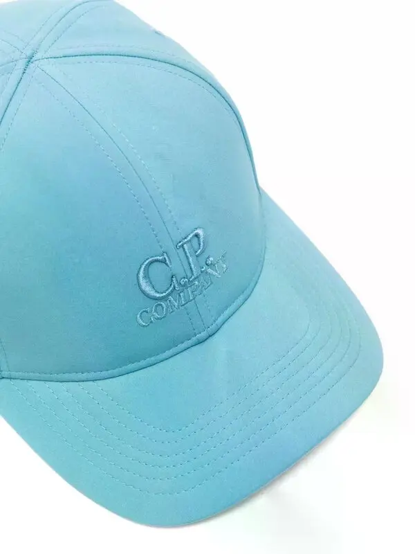C.P. COMPANY Logo-embroidered Cap - Blue