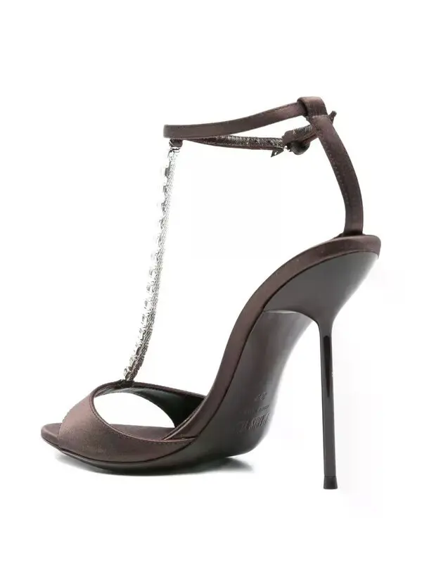Paris Texas 105mm Chain-strap Sandals - Brown