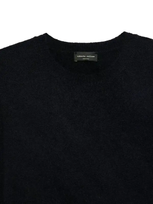ROBERTO COLLINA Crew Neck Sweater - Blue