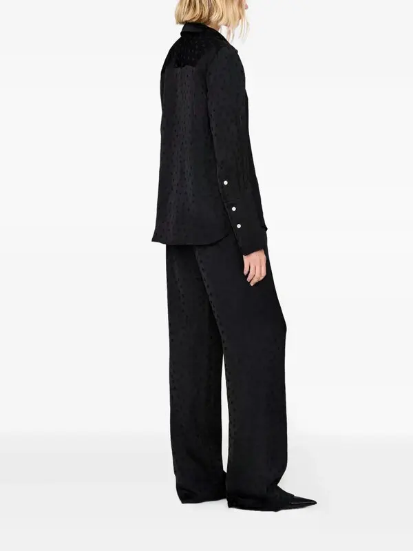 ANINE BING Elain Straight-leg Trousers - Black