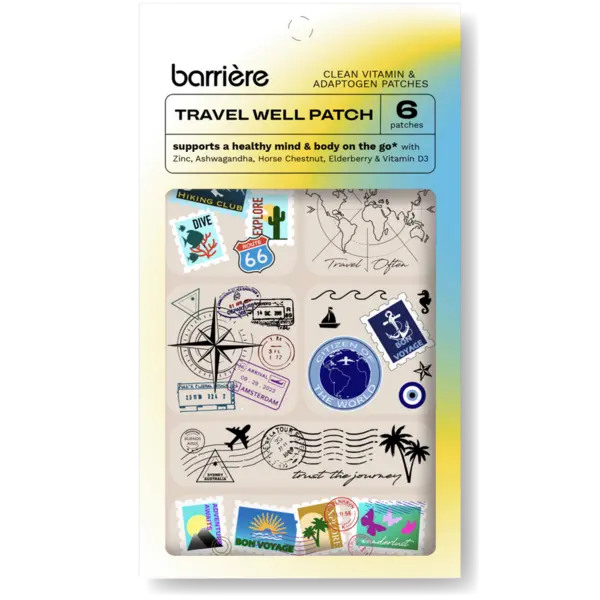 BARRIERE Travel Well Patch 6-pack Travel Diary - One-color