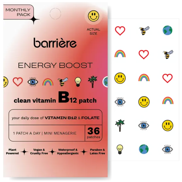 BARRIERE Energy Boost Vitamin B12 36 Pack Icons - One-color