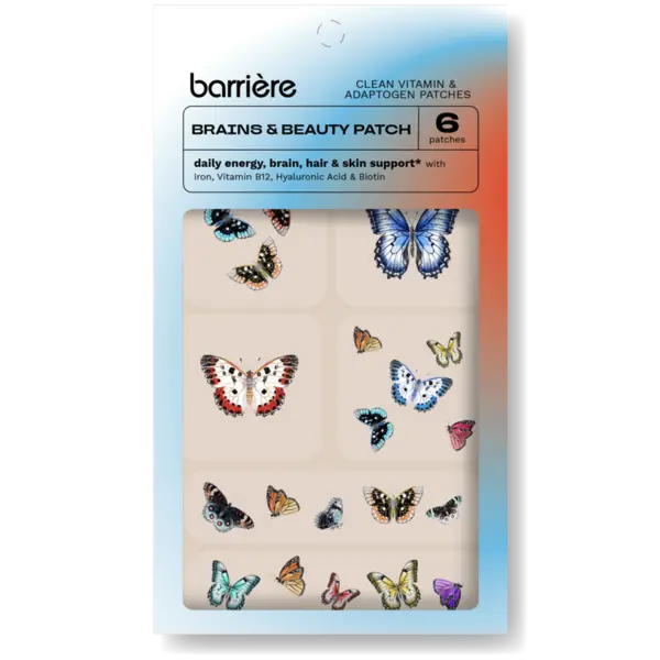 BARRIERE Brains & Beauty Patch 6-pack Butterflies - One-color