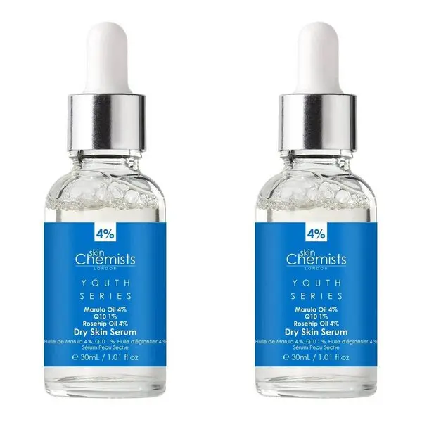 SKINCHEMISTS Dry Skin Serum Marula Oil 4%, Q10 1%, Rosehip Oil 4% Duo Pack - One-color