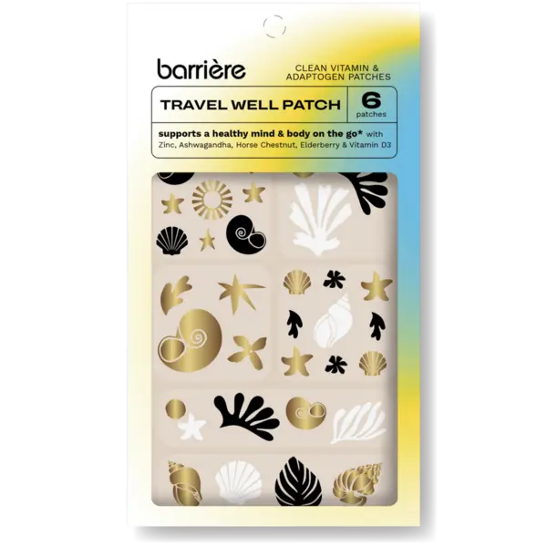 BARRIERE Travel Well Patch 6-pack Abstract Shapes - One-color