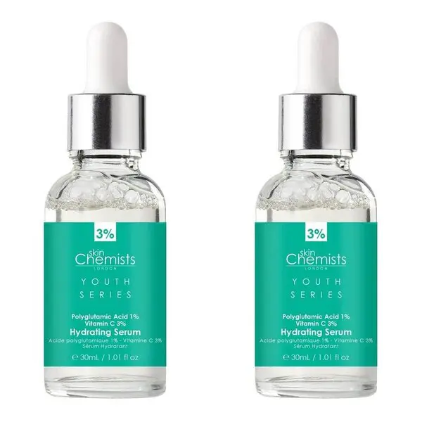 SKINCHEMISTS Hydrating Serum Polyglutamic Acid 1%, Vitamin C 3% Duo Pack - One-color