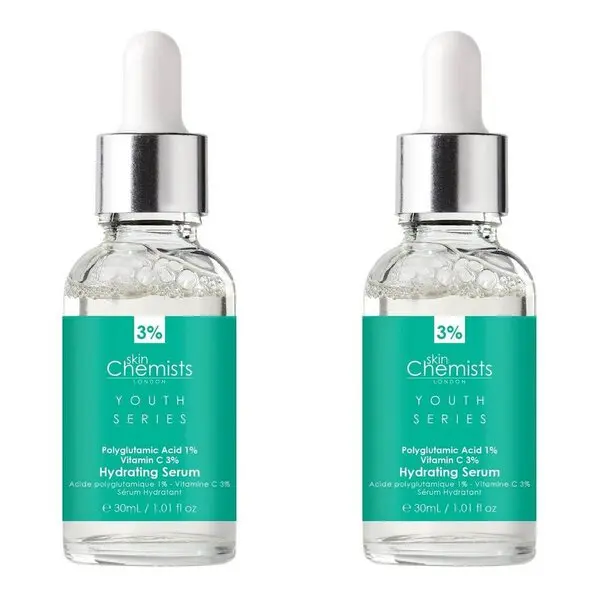 SKINCHEMISTS Hydrating Serum Polyglutamic Acid 1%, Vitamin C 3% Duo Pack - One-color