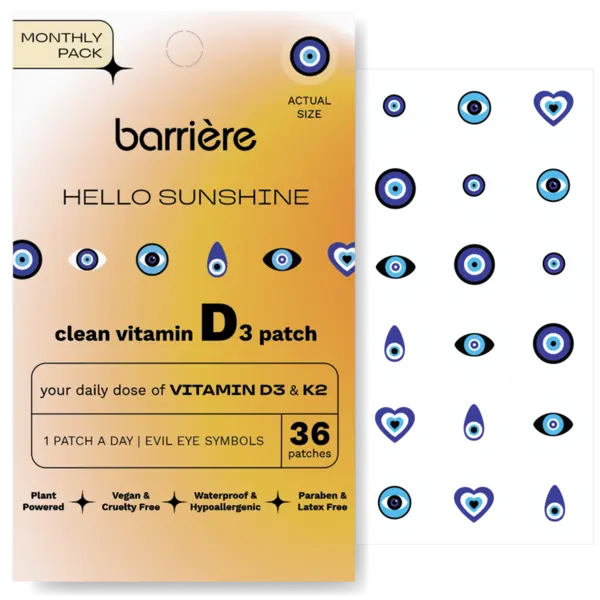 BARRIERE Hello Sunshine Vitamin D3 Patch 36-pack Evil Eye - One-color