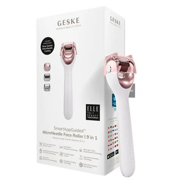 GESKE Smartappguided Microneedle Face Roller | 9 In 1 - Starlight