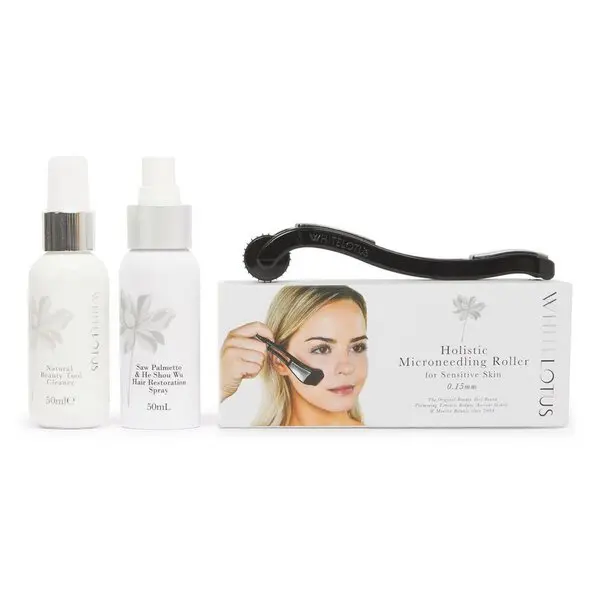 WHITE LOTUS BEAUTY Holistic Dermaroller Kit For Hair - One-color