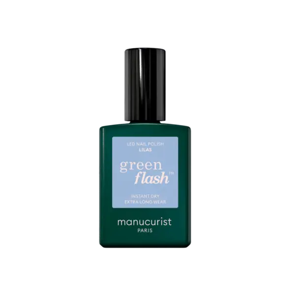 MANUCURIST Green Flash Led Gel Nail Polish, Non-toxic Nail Polish - Lilas (a Pastel Blue)