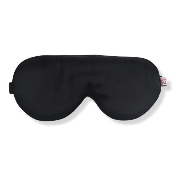 WHITE LOTUS BEAUTY 100% Mulberry Silk Eye Mask - Black