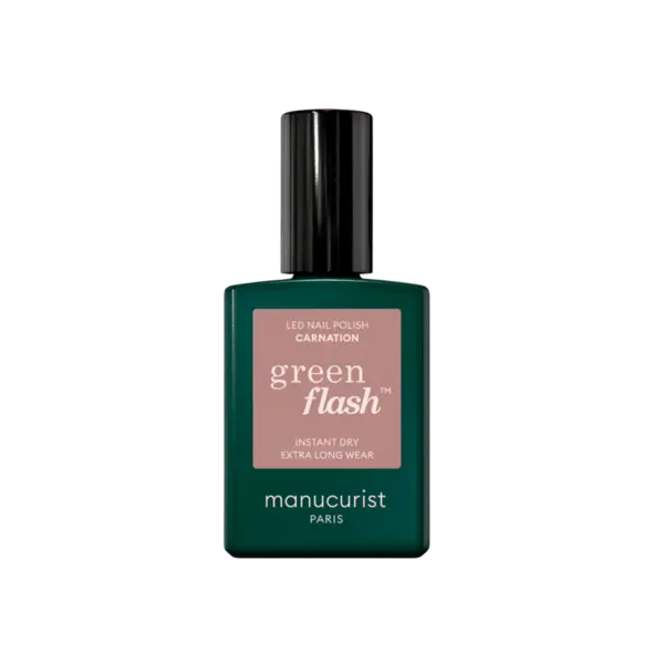 MANUCURIST Green Flash Led Gel Nail Polish, Non-toxic Nail Polish - Carnation (a Pearly Pink Beige)