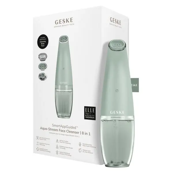 GESKE Smartappguided Aqua-stream Face Cleanser | 8 In 1 - Green