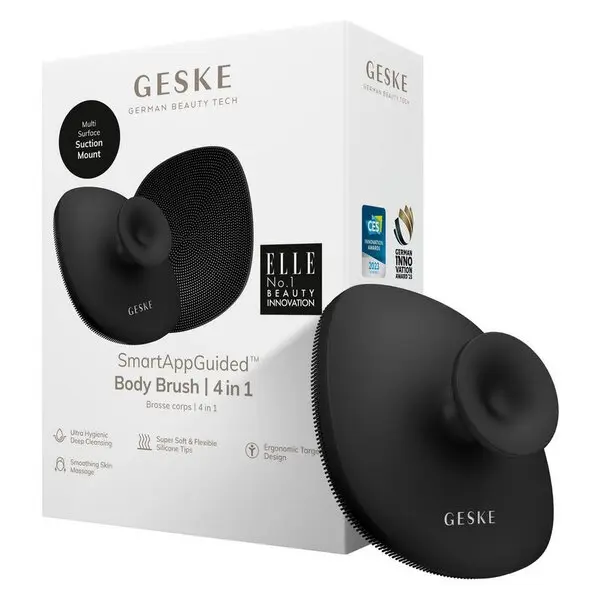 GESKE Smartappguided Body Brush | 4 In 1 - Gray