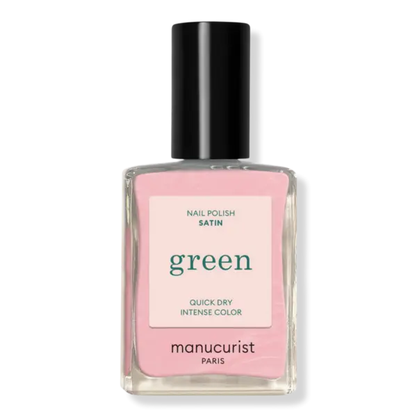 MANUCURIST Green Nail Polish, Quick Dry, Non-toxic Nail Polish With Gel-like Finish - Satin