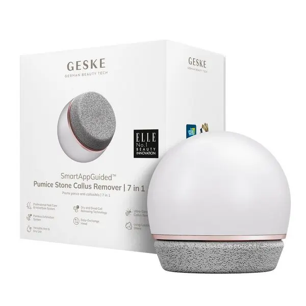 GESKE Smartappguided Pumice Stone Callus Remover | 7 In 1 - Starlight