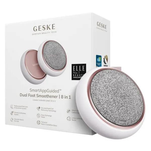 GESKE Smartappguided Dual Foot Smoothener | 8 In 1 - Starlight