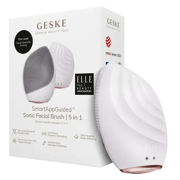 GESKE Smartappguided Sonic Facial Brush | 5 In 1 - Starlight