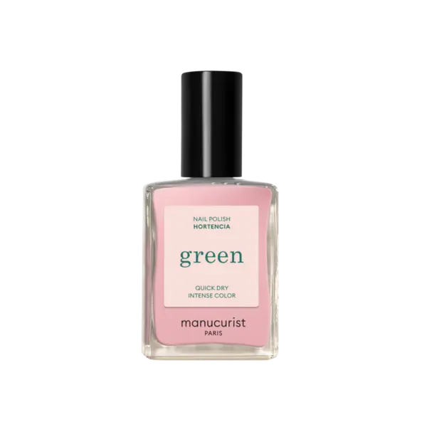 MANUCURIST Green™ Nail Polish, Quick Dry, Non-toxic Nail Polish With Gel-like Finish - Hortencia (a Sheer Pale Pink)