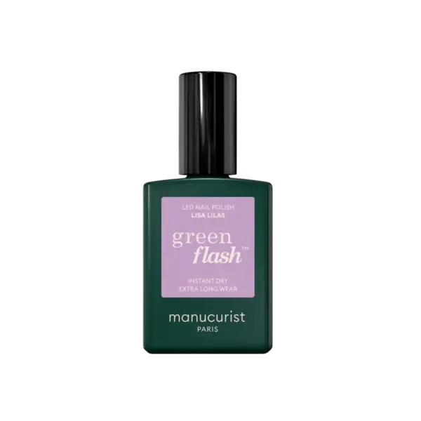 MANUCURIST Green Flash Led Gel Nail Polish, Non-toxic Nail Polish - Lisa Lilas (a Lilac)