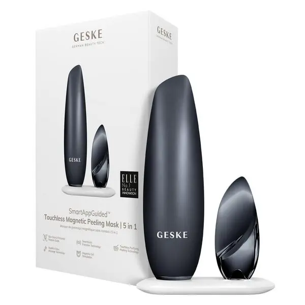 GESKE Smartappguided Touchless Magnetic Peeling Mask | 5 In 1 - Black