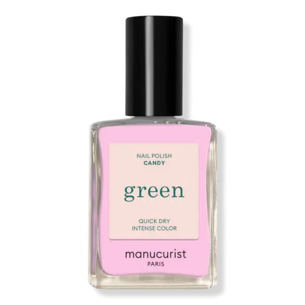 MANUCURIST Green Nail Polish, Quick Dry, Non-toxic Nail Polish With Gel-like Finish - Candy