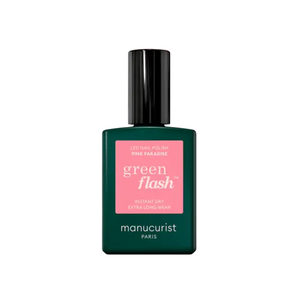 MANUCURIST Green Flash™ Led Gel Nail Polish, Non-toxic Nail Polish - Pink Paradise (a Candy Pink)