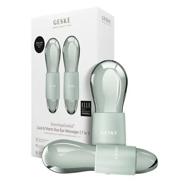 GESKE Smartappguided Cool & Warm Duo Eye Massager | 7 In 1 - Green