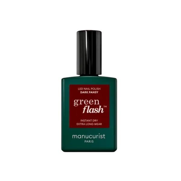 MANUCURIST Green Flash™ Led Gel Nail Polish, Non-toxic Nail Polish - Dark Pansy (a Burgundy)