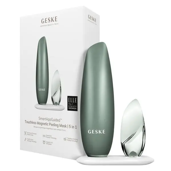GESKE Smartappguided Touchless Magnetic Peeling Mask | 5 In 1 - Green