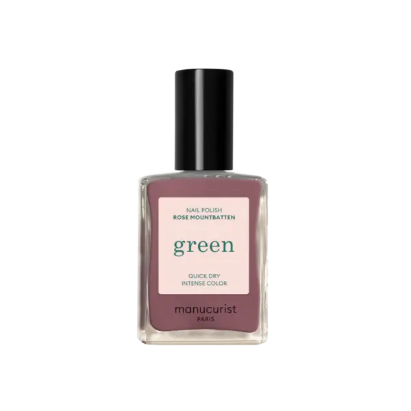 MANUCURIST Green™ Nail Polish, Quick Dry, Non-toxic Nail Polish With Gel-like Finish - Rose Mountbatten (a Pinky Taupe)