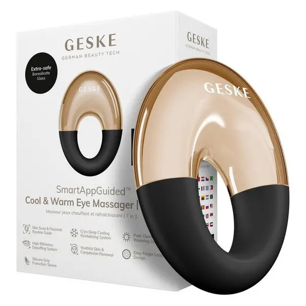 GESKE Smartappguided Cool & Warm Eye Massager | 7 In 1 - Gray